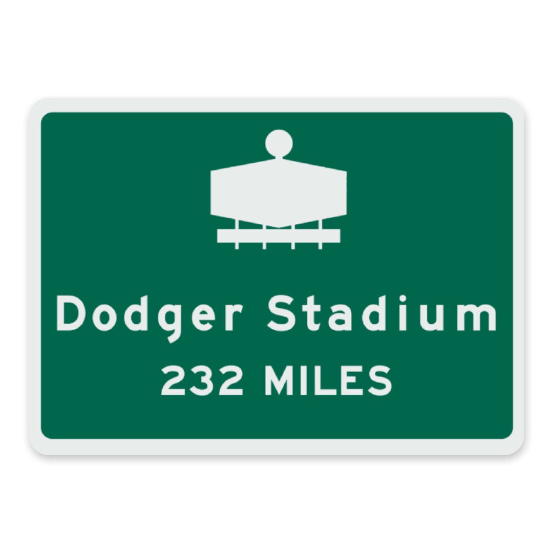 Custom Dodger Stadium Highway Sign 12 X 8 - Etsy