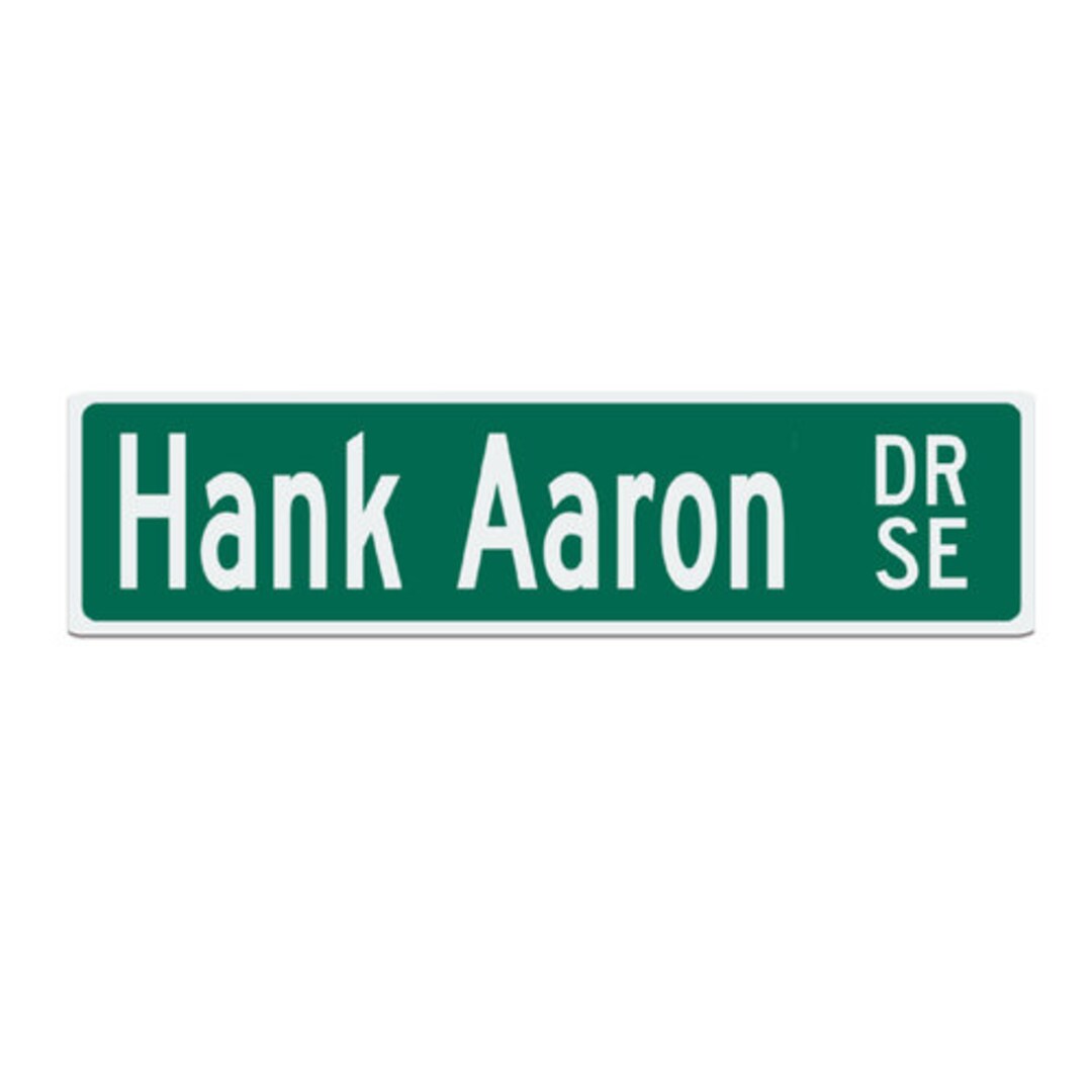 Replica Hank Aaron Dr Street Sign 24 X 6 Hank - Etsy