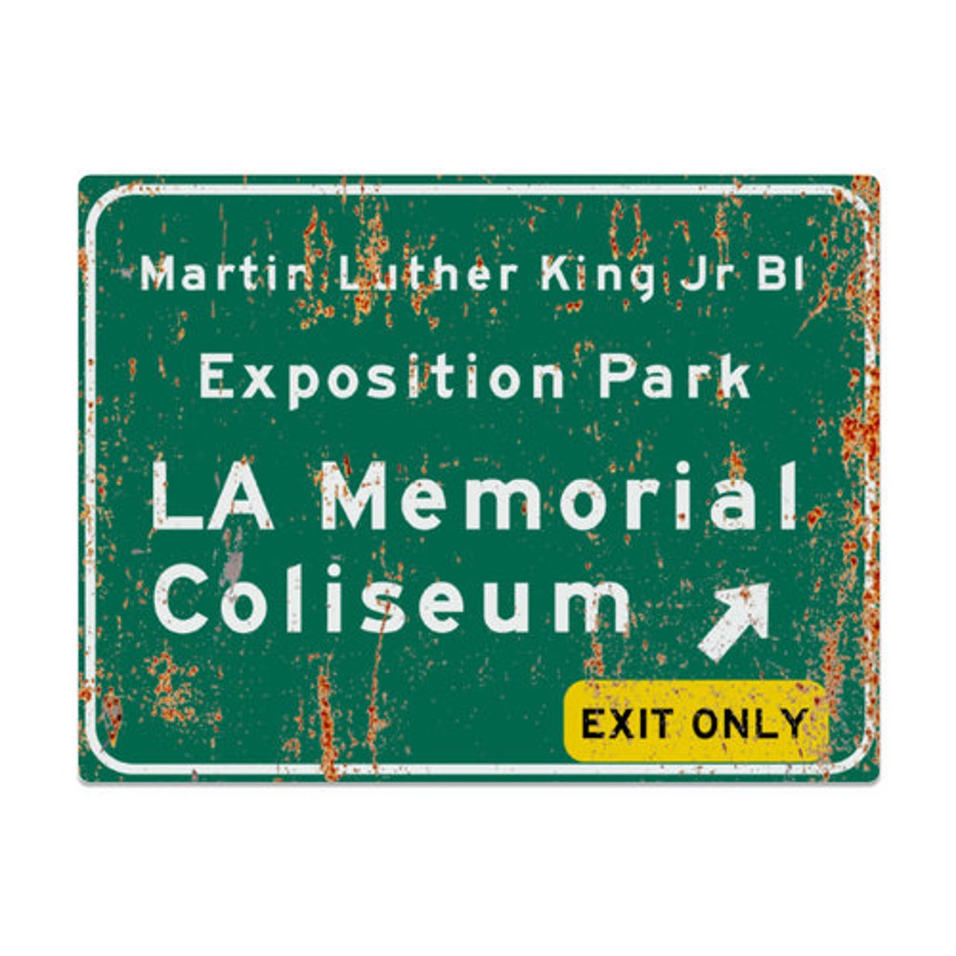 LA Memorial Coliseum Highway Metal Sign 12 X 8 - Etsy