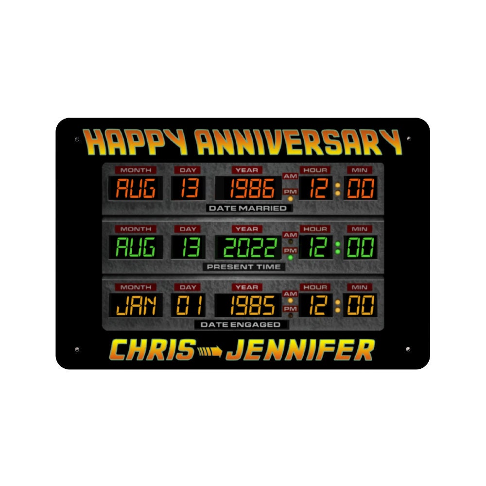 Back to the Future Time Circuit Wood Sign 12 X 8 - Etsy UK