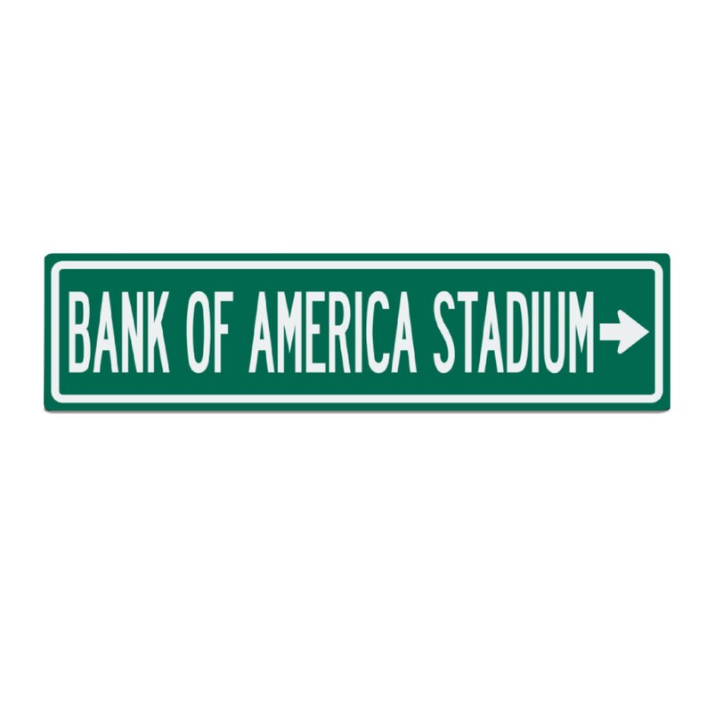 Bank of America Stadium Street Sign Bank of America Stadium - Etsy