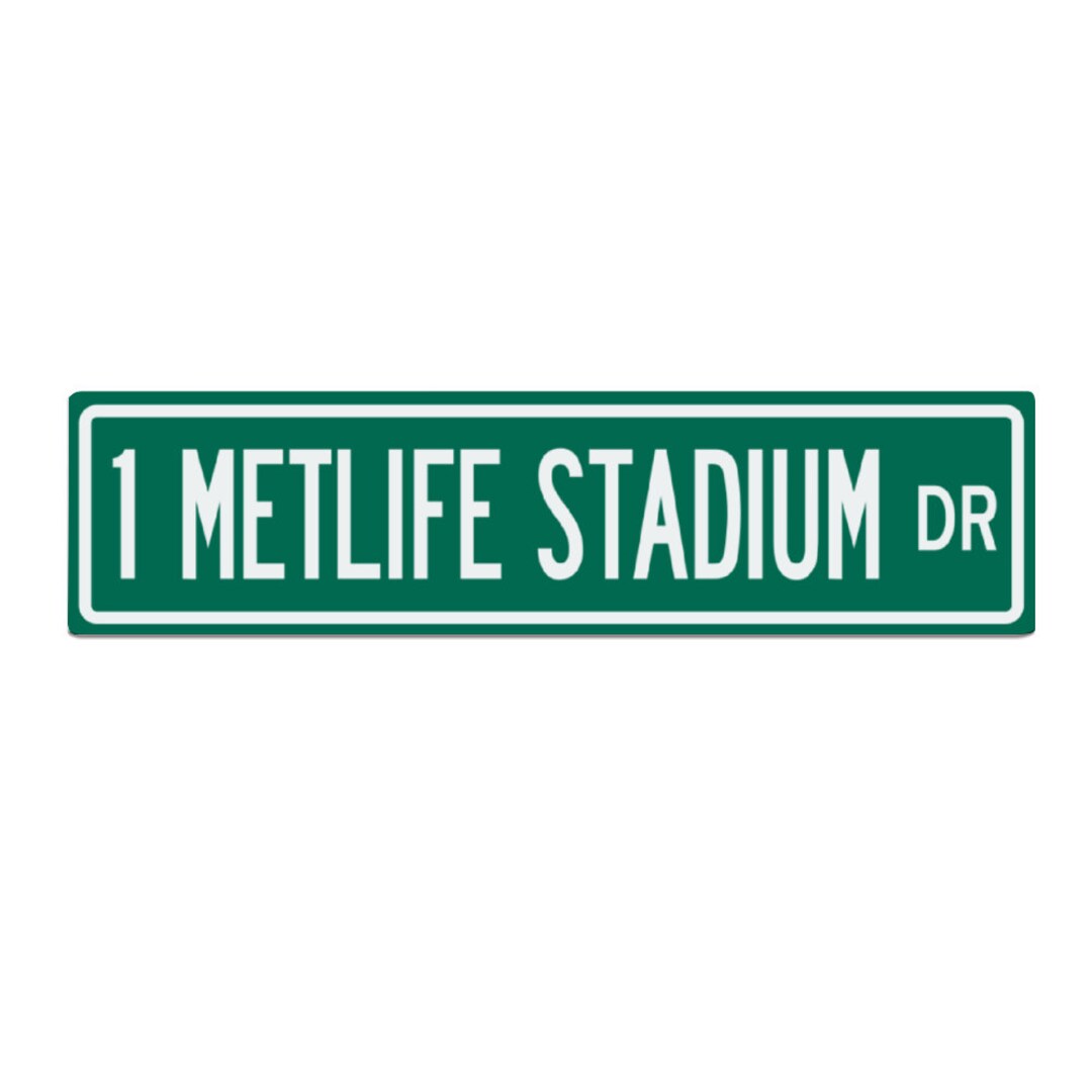 Metlife Stadium Street Sign New York 24 X 6 - Etsy