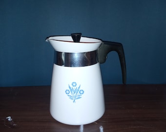 Corning Ware Blue Cornflower Coffee Pot - Etsy