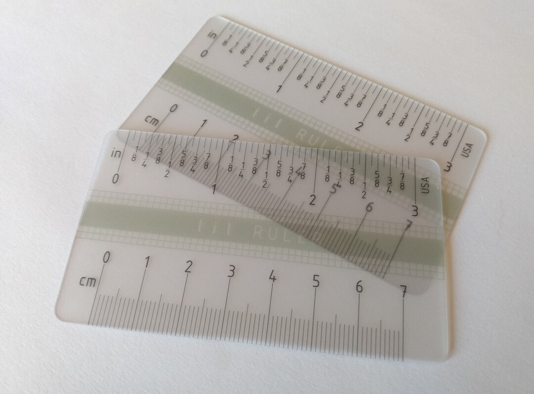 Lil Ruler the Mini Wallet & Pocket Ruler to Stay Accurate on - Etsy