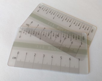 Lil Ruler the Mini Wallet & Pocket Ruler to Stay Accurate on | Etsy