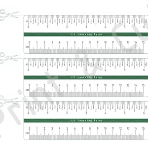 Lil Learning Ruler - Printable 6" Rulers for Teachers and Students - Etsy