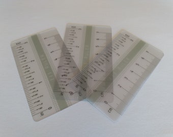 Lil Ruler the Mini Wallet & Pocket Ruler to Stay Accurate on | Etsy