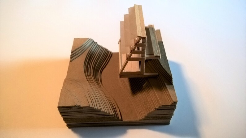 Conceptual Architectural Topographic Model Hand Crafted and Custom Made ...