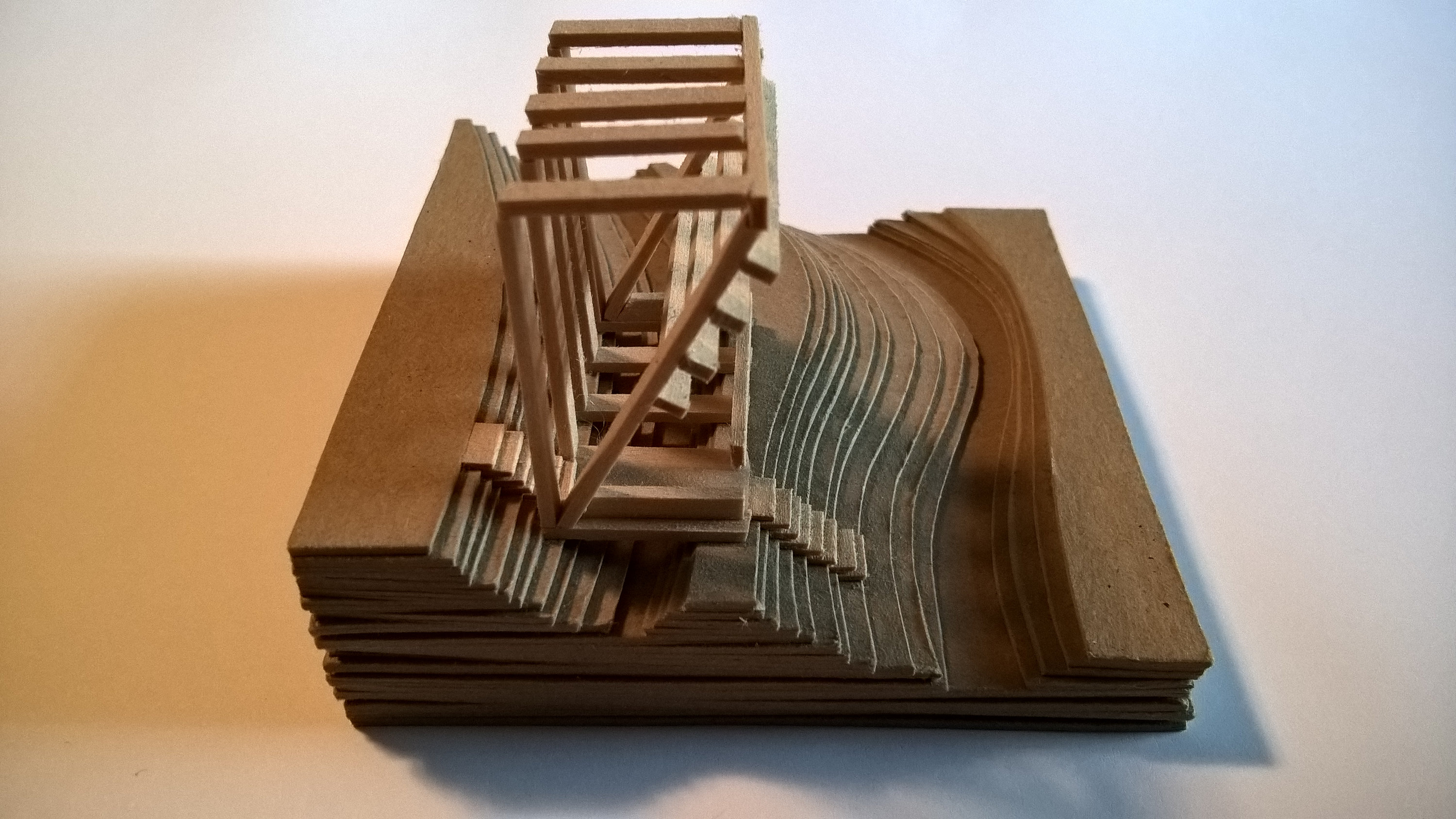Conceptual Architectural Topographic Model Hand Crafted and Custom Made ...