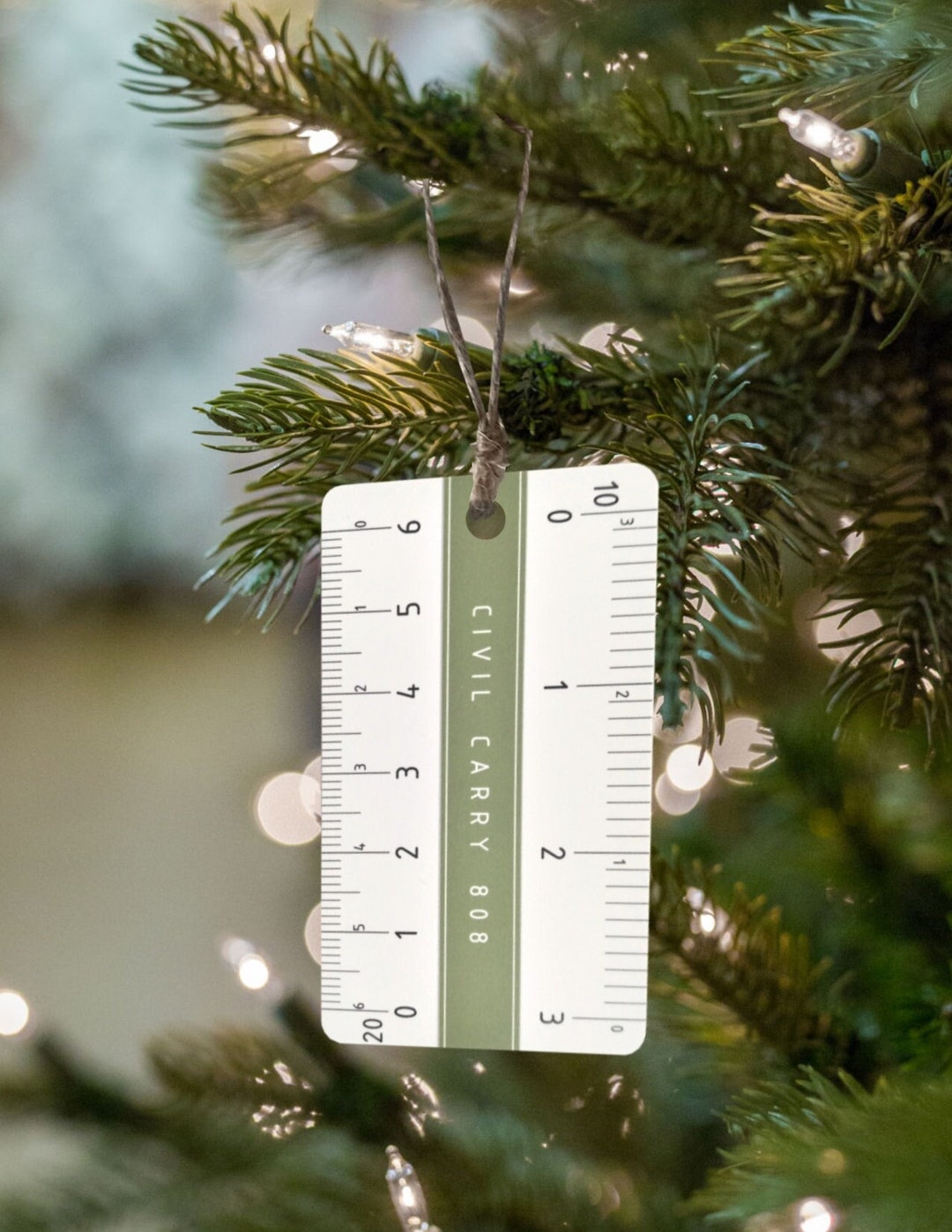 Civil Engineer Christmas Ornament: Functional Mini Scale - Etsy