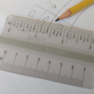 Lil Ruler the Mini Wallet & Pocket Ruler to Stay Accurate on | Etsy