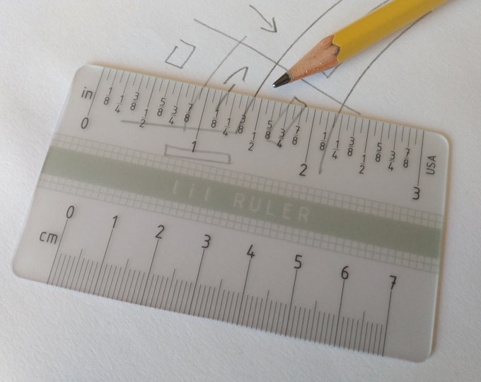 Lil Ruler the Mini Wallet & Pocket Ruler to Stay Accurate on - Etsy