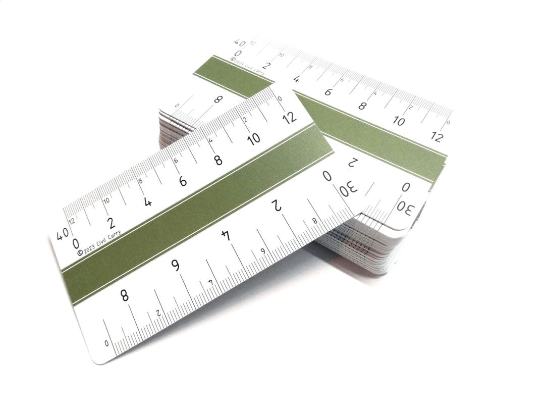 Engineer Scale Business Cards: Personalized Mini Ruler Plastic Scales ...