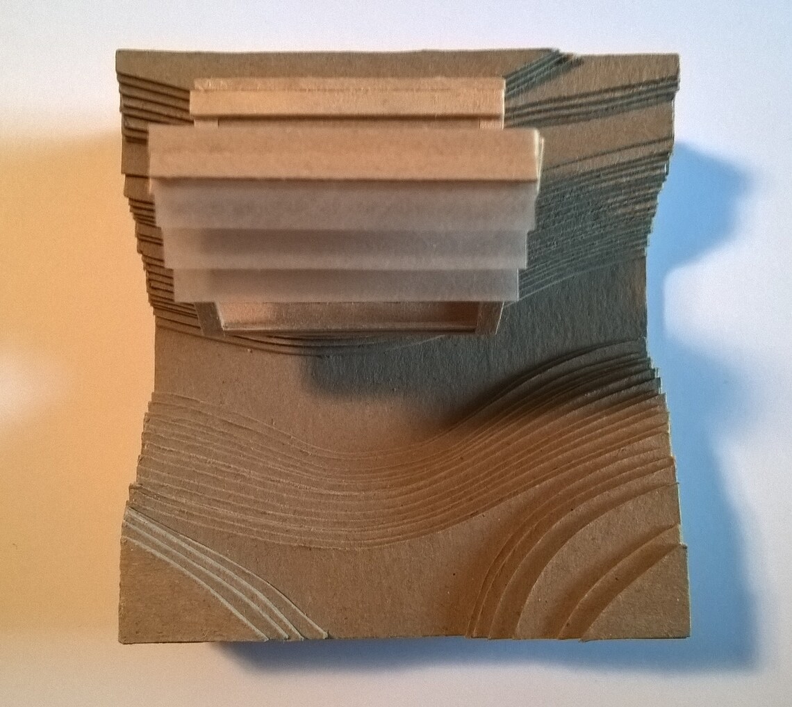 Conceptual Architectural Topographic Model Hand Crafted and | Etsy