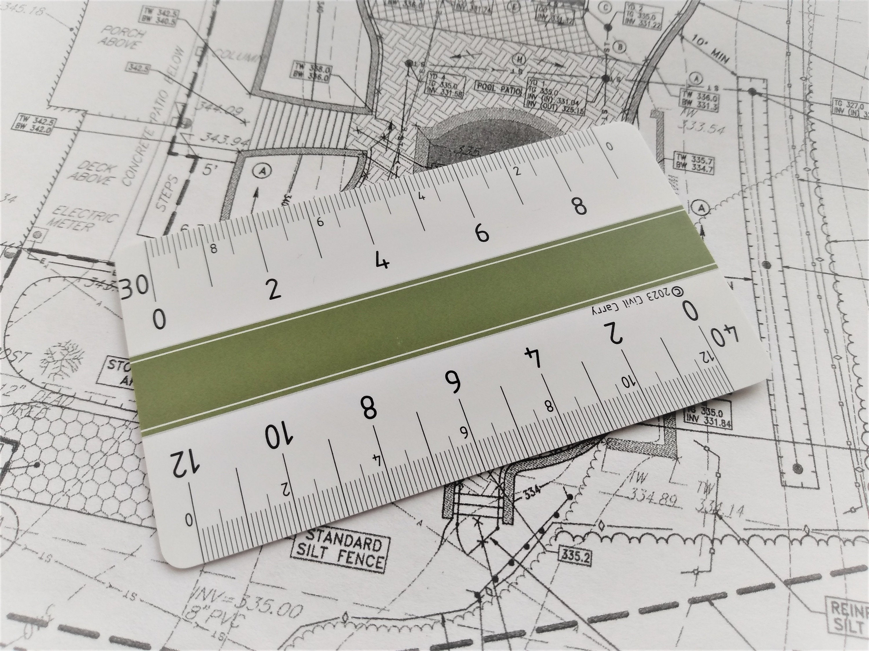 Engineering Scale Ruler 3 Civil Carry the Mini Wallet Sized Engineering ...