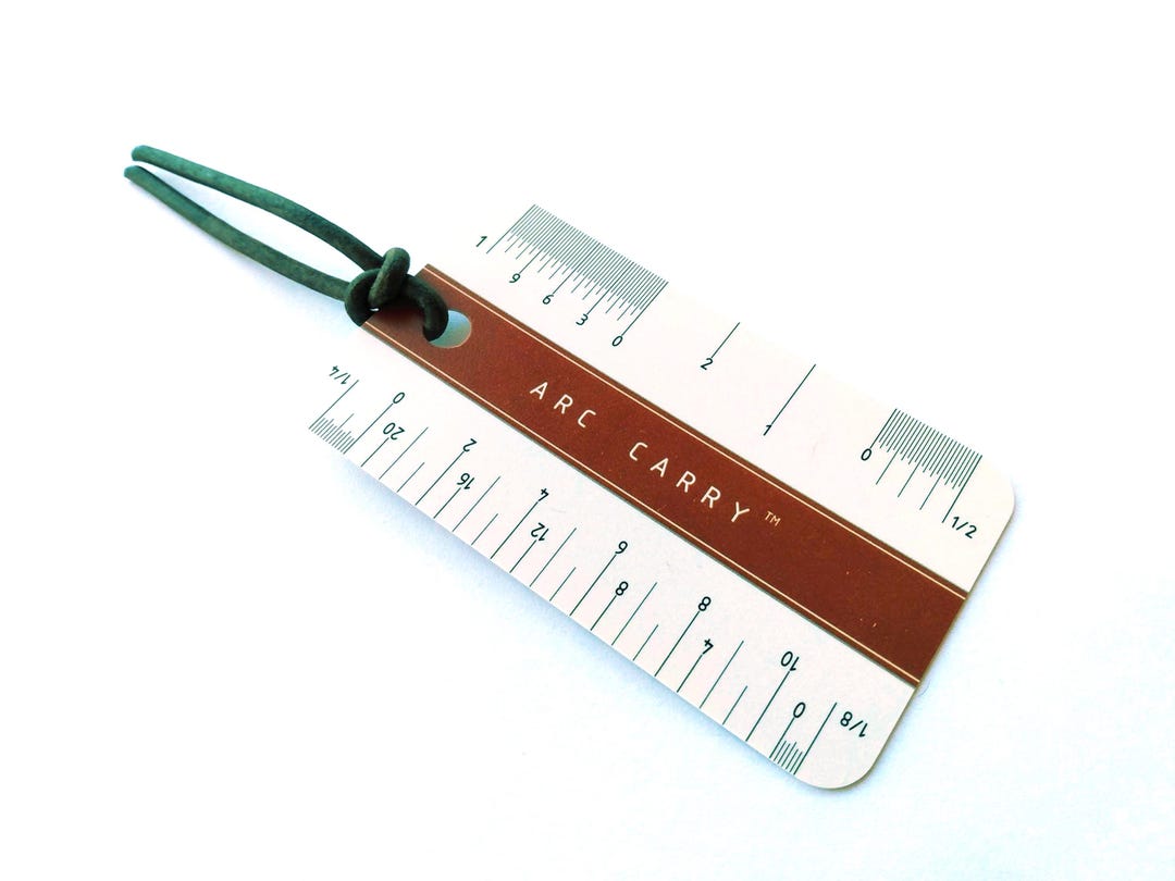 Mini Every Day Carry Architect Scale - Arc Carry With Leather Lanyard ...