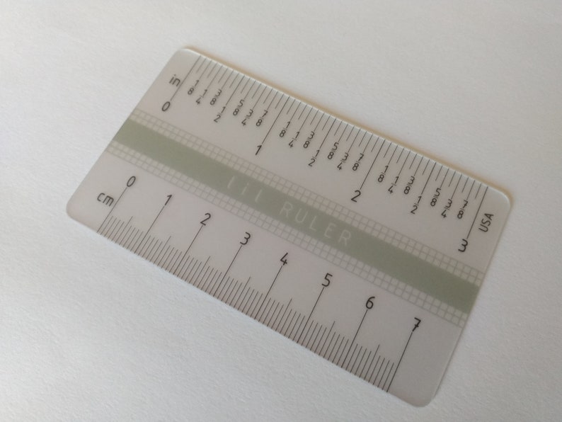 Lil Ruler the Mini Wallet & Pocket Ruler to Stay Accurate on | Etsy