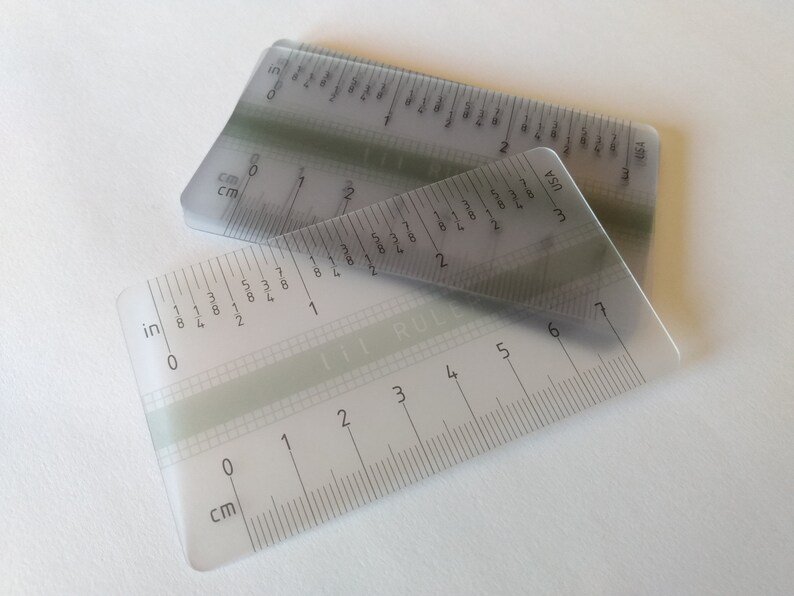Lil Ruler the Mini Wallet & Pocket Ruler to Stay Accurate on the Go ...