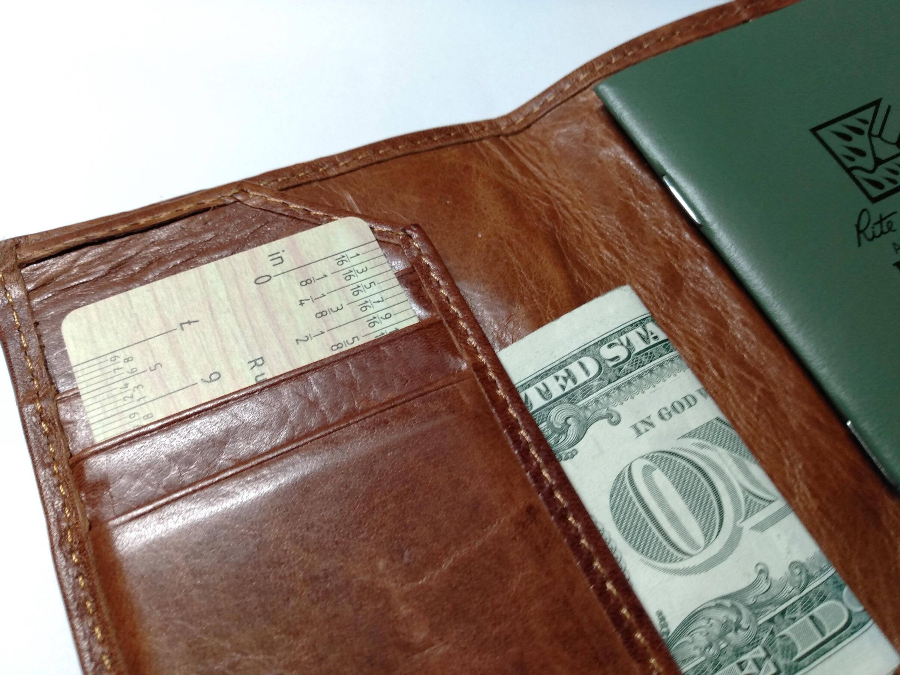 Mini Wallet Ruler: Wood Grain Vinyl Pocket Tool 2" X 3.5" - Etsy