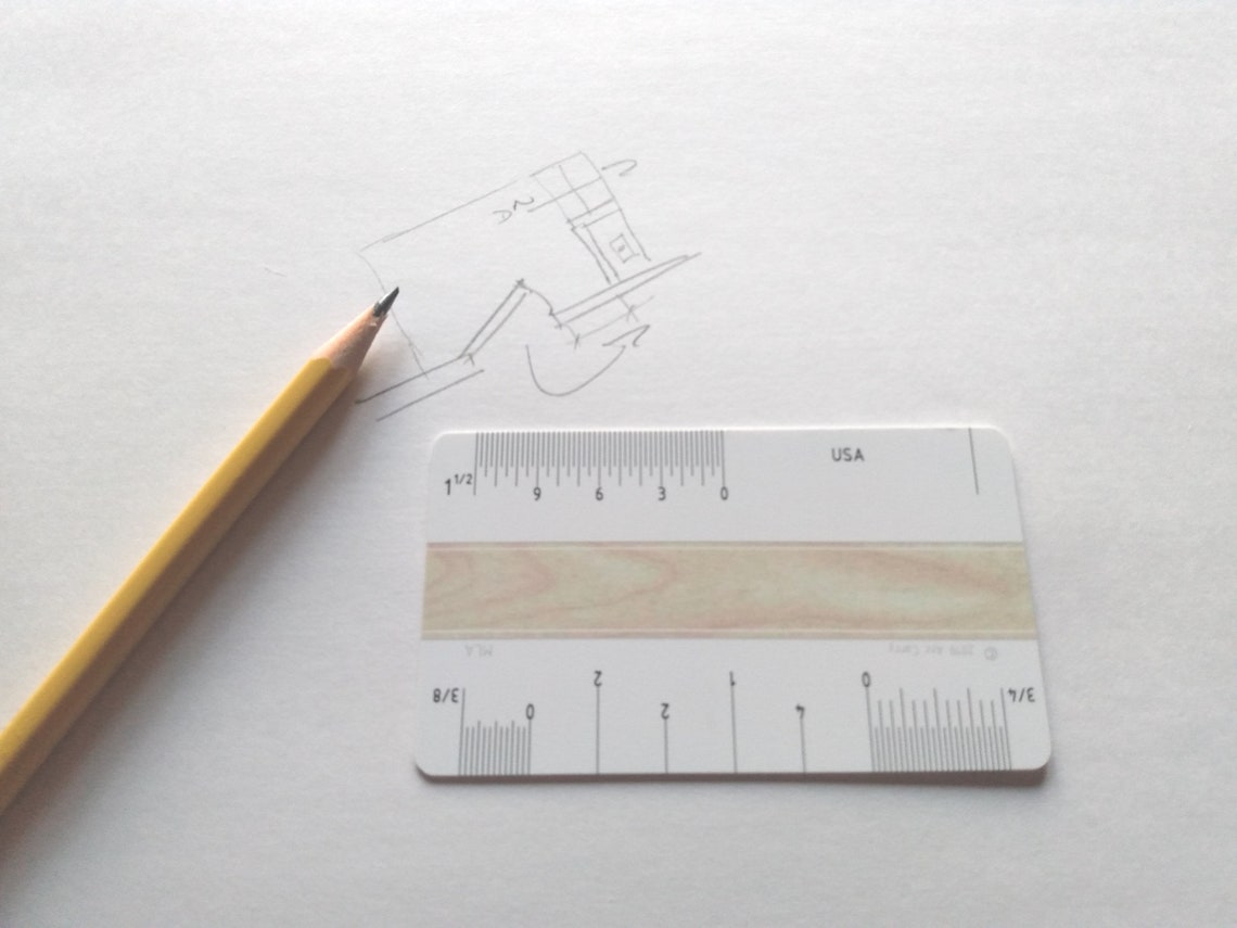 Architect Scale Business Cards: Personalized Mini Ruler Cards, Quantity ...