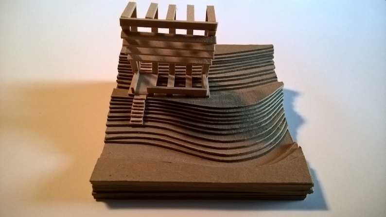 Architectural Topographic Model Hand Crafted by the Architect - Etsy