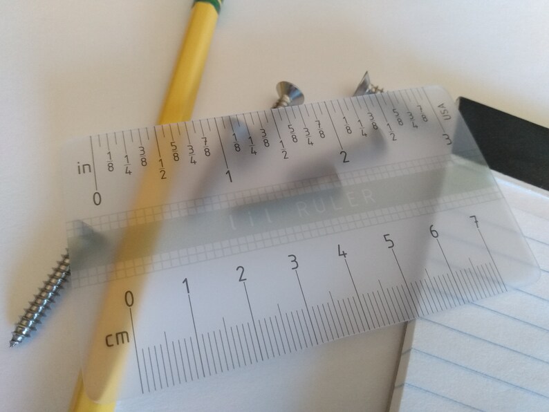 Lil Ruler the Mini Wallet & Pocket Ruler to Stay Accurate on | Etsy