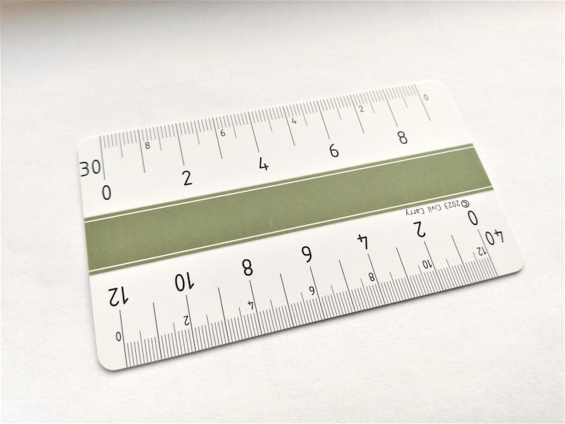 Engineering Scale Ruler 3 Civil Carry the Mini Wallet Sized Engineering ...