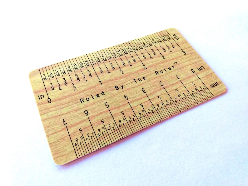 Ruled by the Ruler Wallet Sized Ruler Under 5 Dollars FREE SHIPPING - Etsy