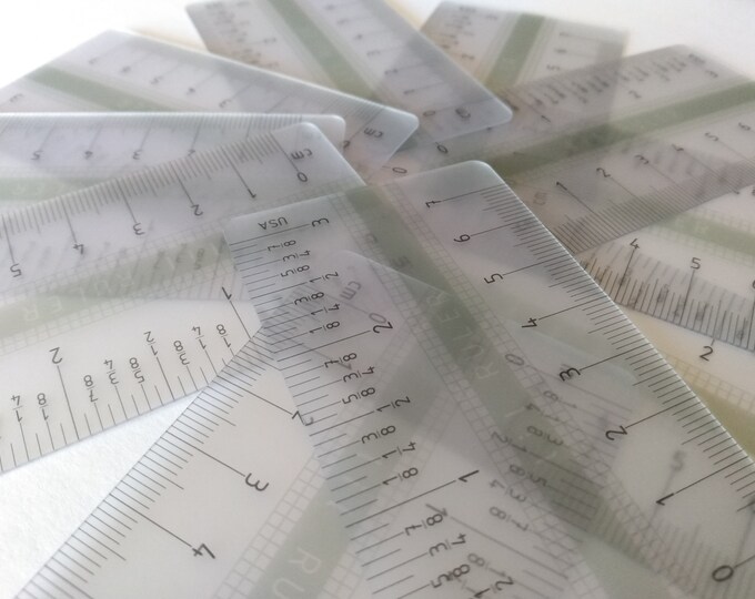 Lil Ruler the Mini Wallet & Pocket Ruler to Stay Accurate on - Etsy