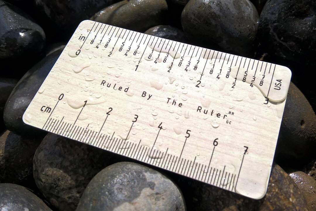 Wallet & Pocket Ruler for EDC Use to Stay Accurate on the Go - Etsy