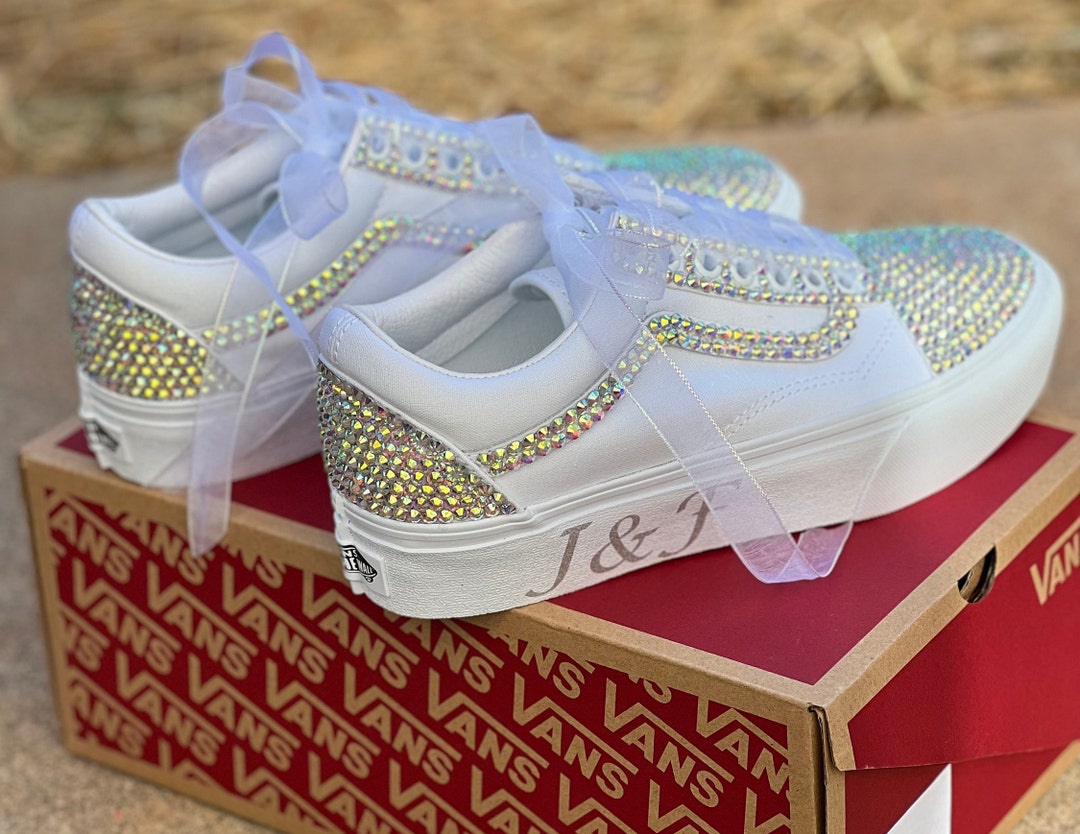 Custom Bling Rhinestone Vans Sneakers Shoes - Etsy