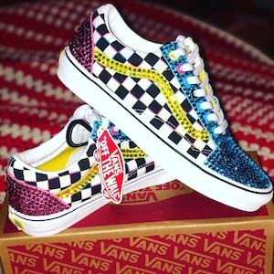 Custom Bling Rhinestone Vans Sneakers Shoes - Etsy