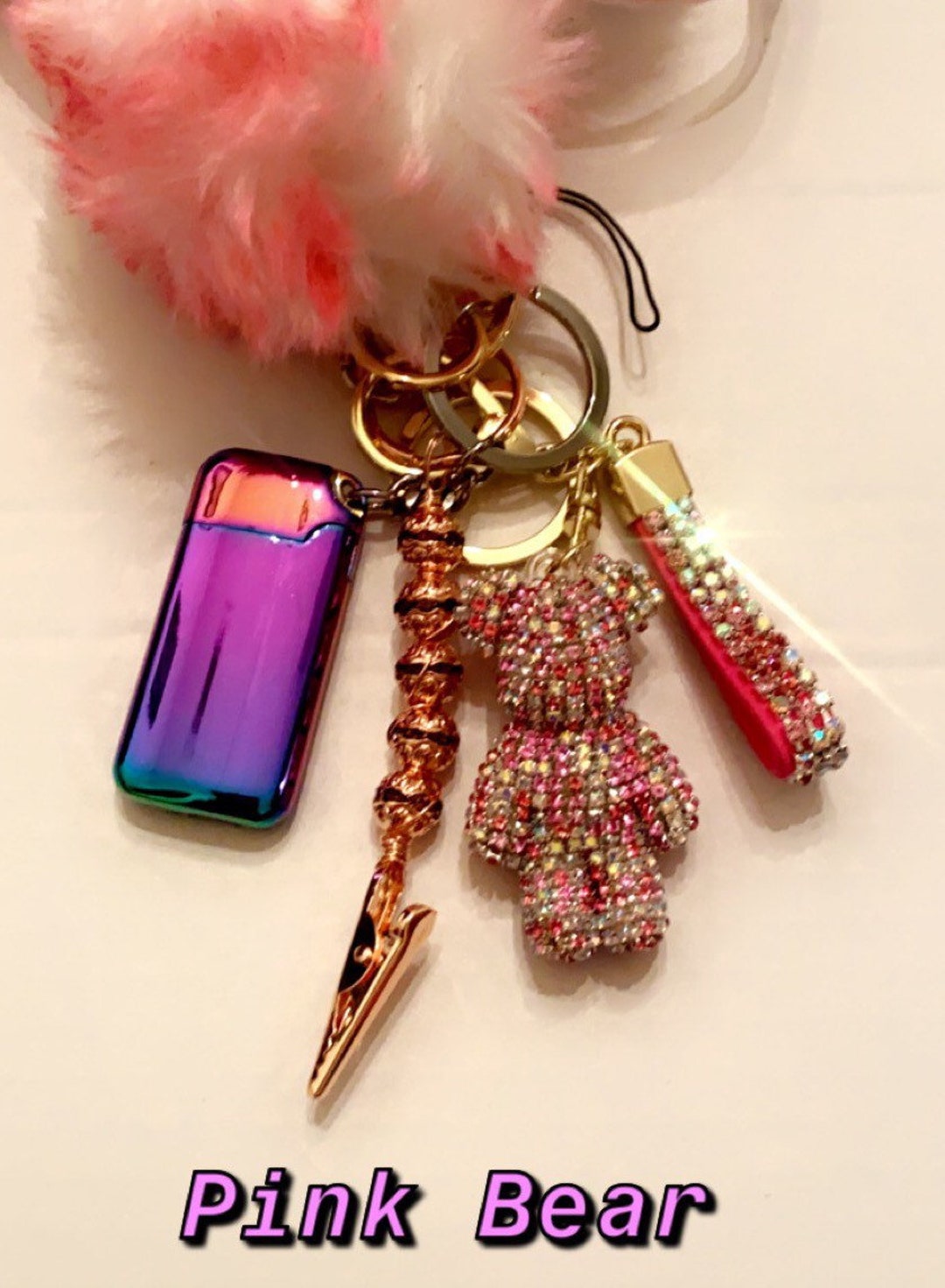 Sparkle Luxe Keychain Bundle 4 Pc Set - Etsy