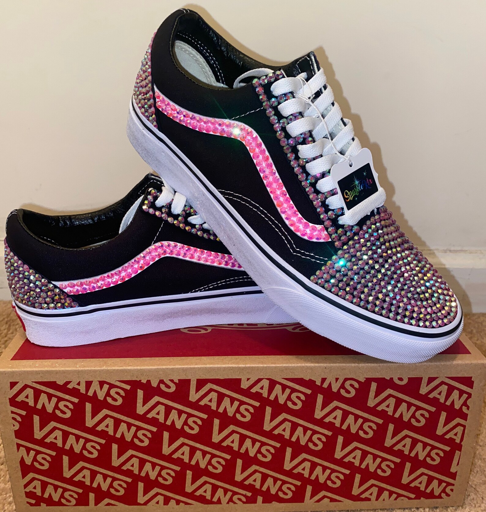 Custom Bling Rhinestone Vans Sneakers Shoes - Etsy