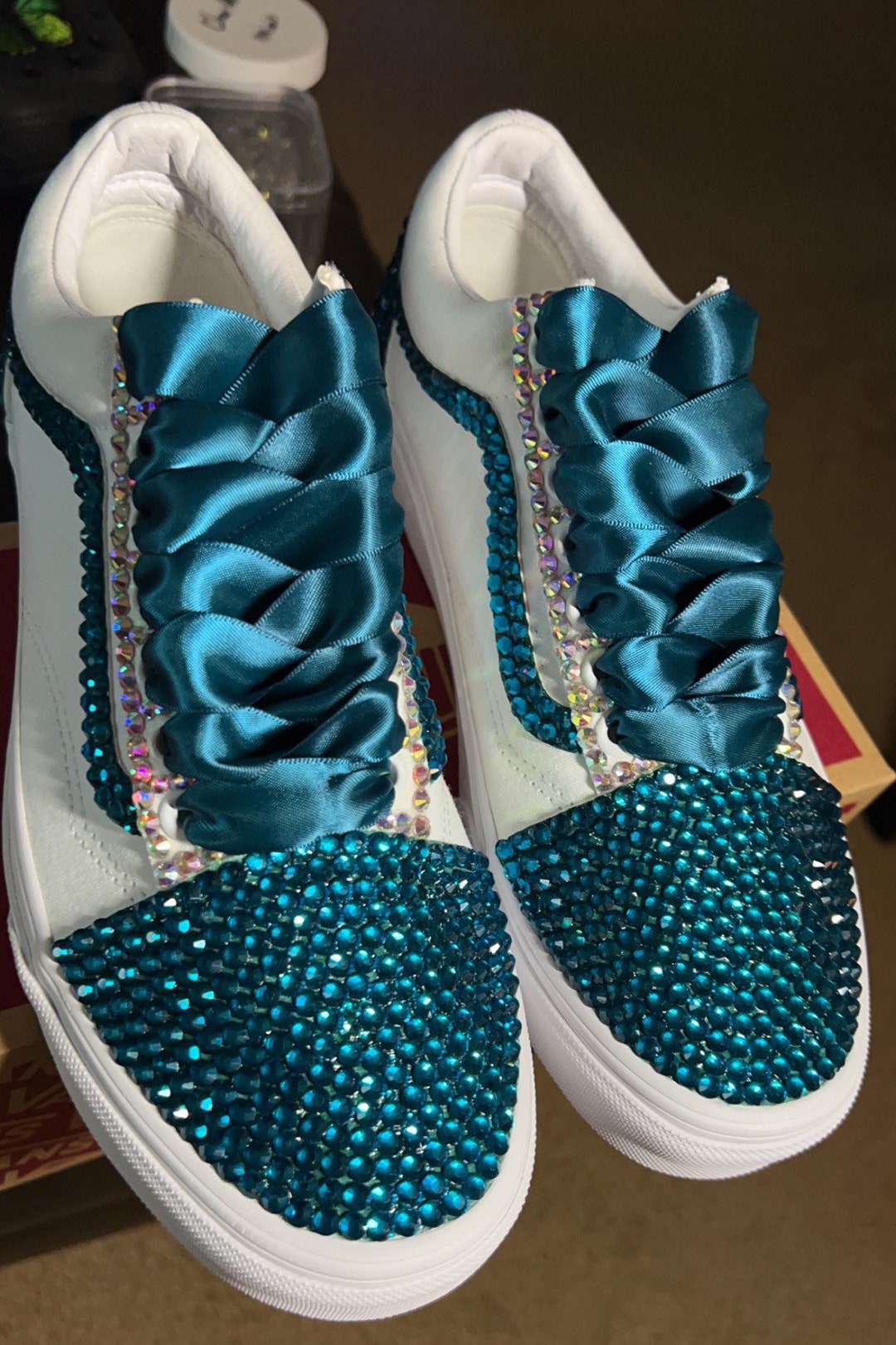 Custom Bling Rhinestone Vans Sneakers Shoes - Etsy