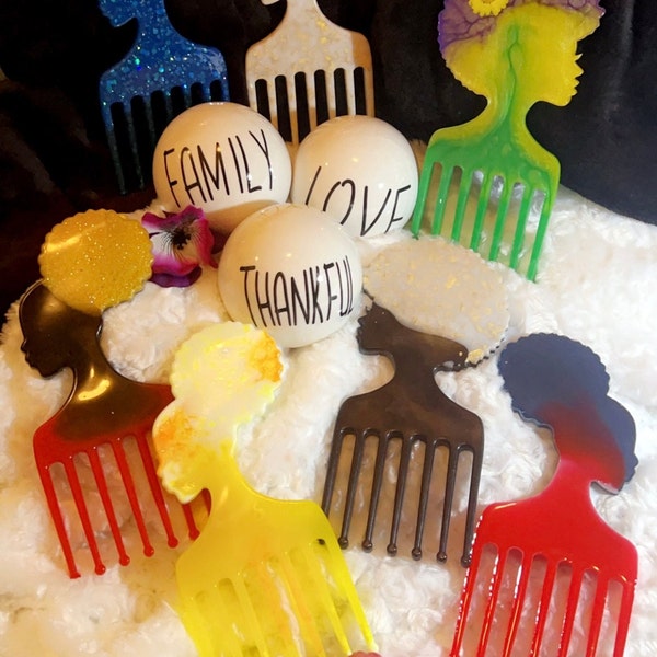 Afro Hair Pick - Etsy