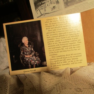 Vintage American Folk Art Artist: Queena Stovall 1888-1980 "end of the ...