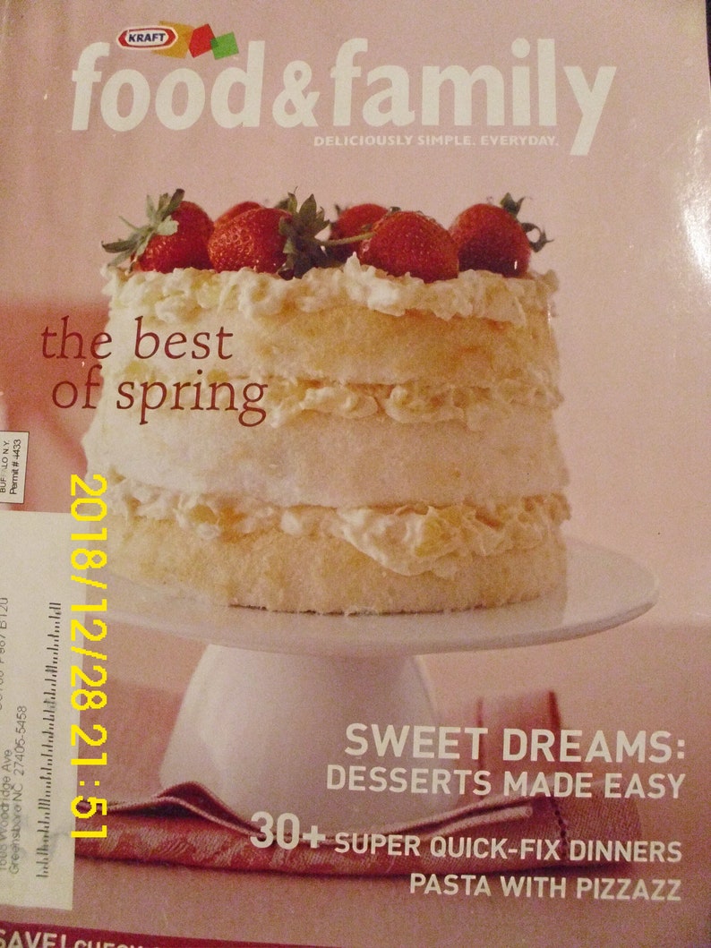 Kraft Recipe Booklets Five Books Desserts Spring Dinner Fast - Etsy