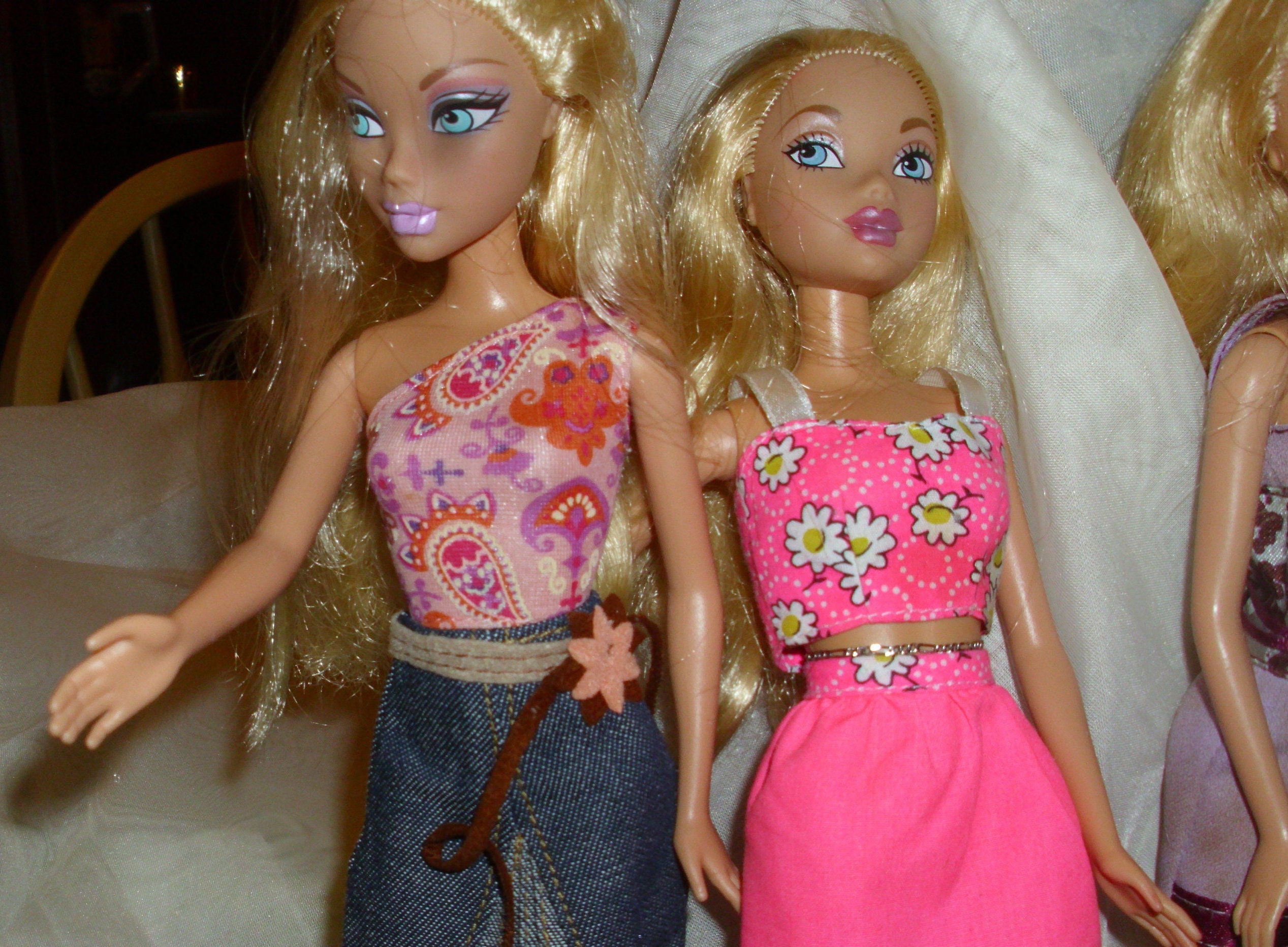 Toys Toys & Games Denim Pink Gray Suit with Stones Pink Boots Mattel ...