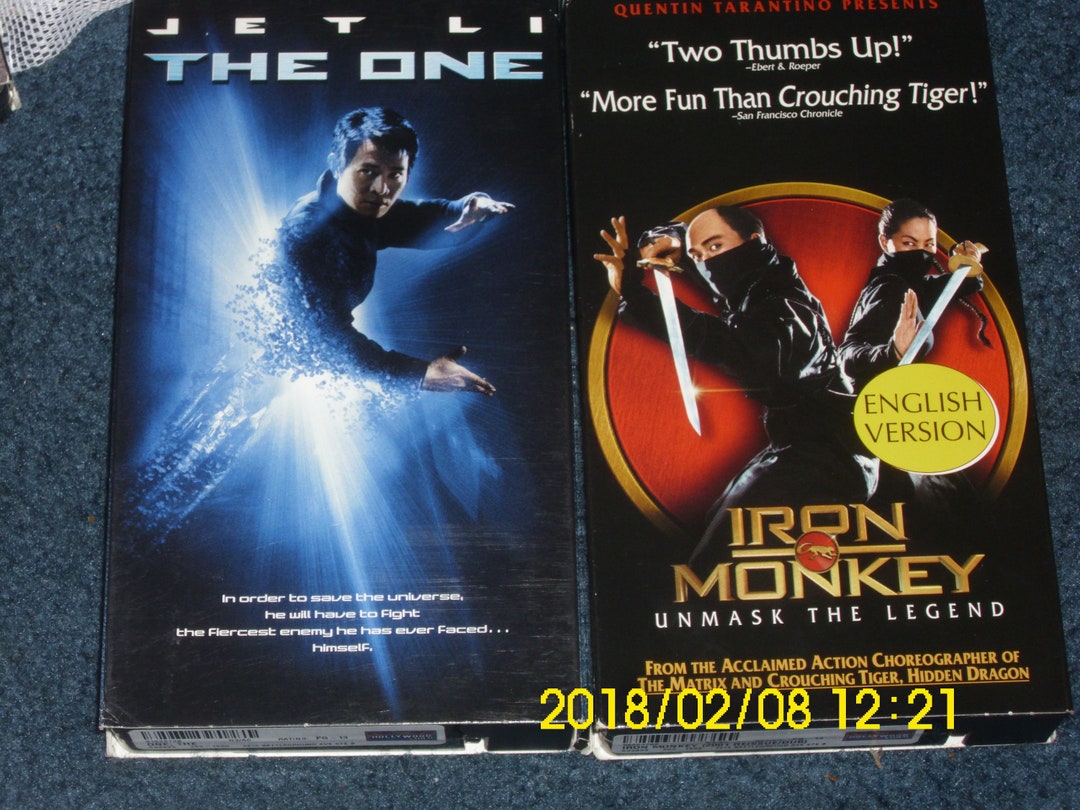 Jet Li VHS Movies the One and Iron Monkey - Etsy
