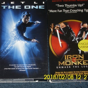 Jet Li VHS Movies the One and Iron Monkey - Etsy