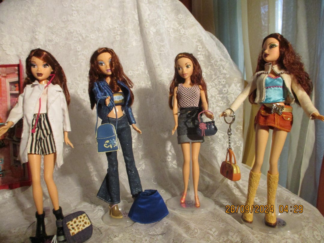 My Scene Chelsea Dolls: Four Mattel Barbie Dolls With Clothes ...