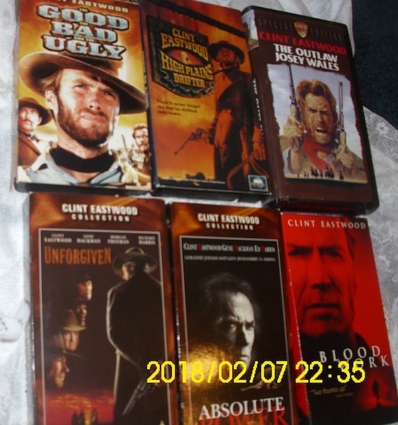 VHS Clint Eastwood Package Absolute Power the Outlaw Josey | Etsy