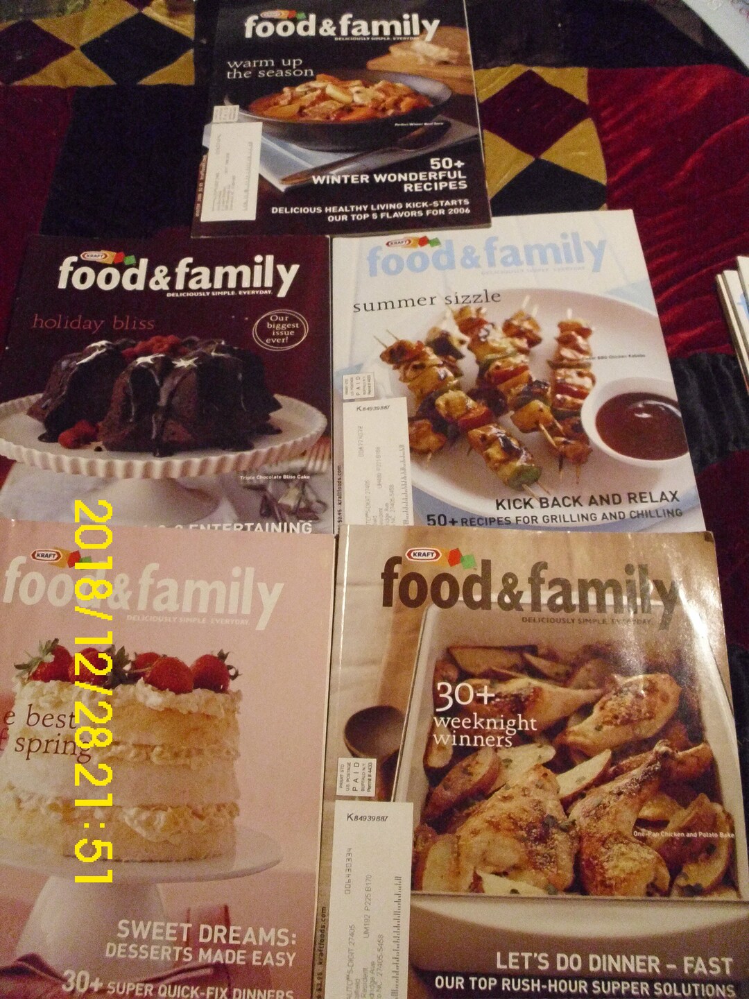 Kraft Recipe Booklets Five Books Desserts Spring Dinner Fast Recipes ...