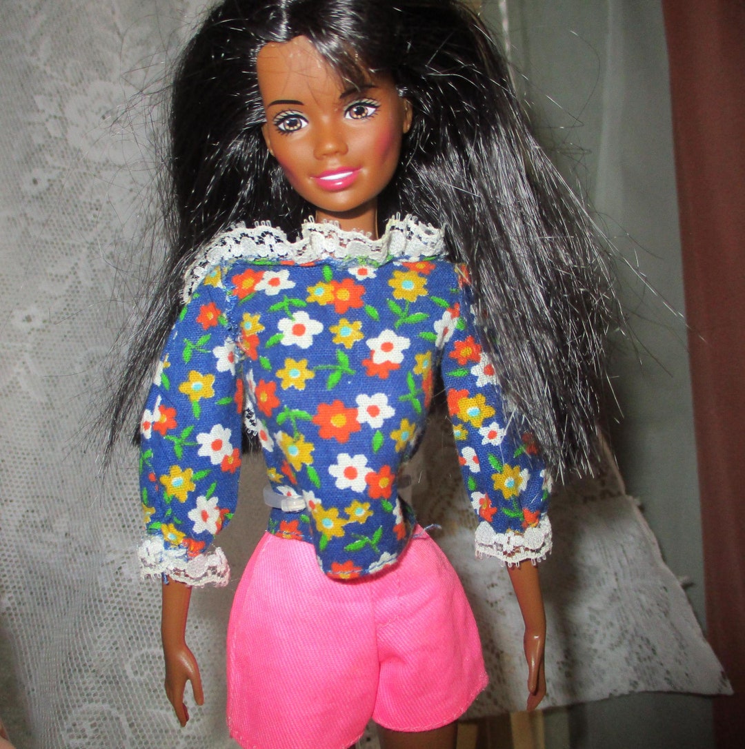 Vintage 1990 AA Fran Doll: Mattel Barbie's Cousin, Floral Outfit - Etsy