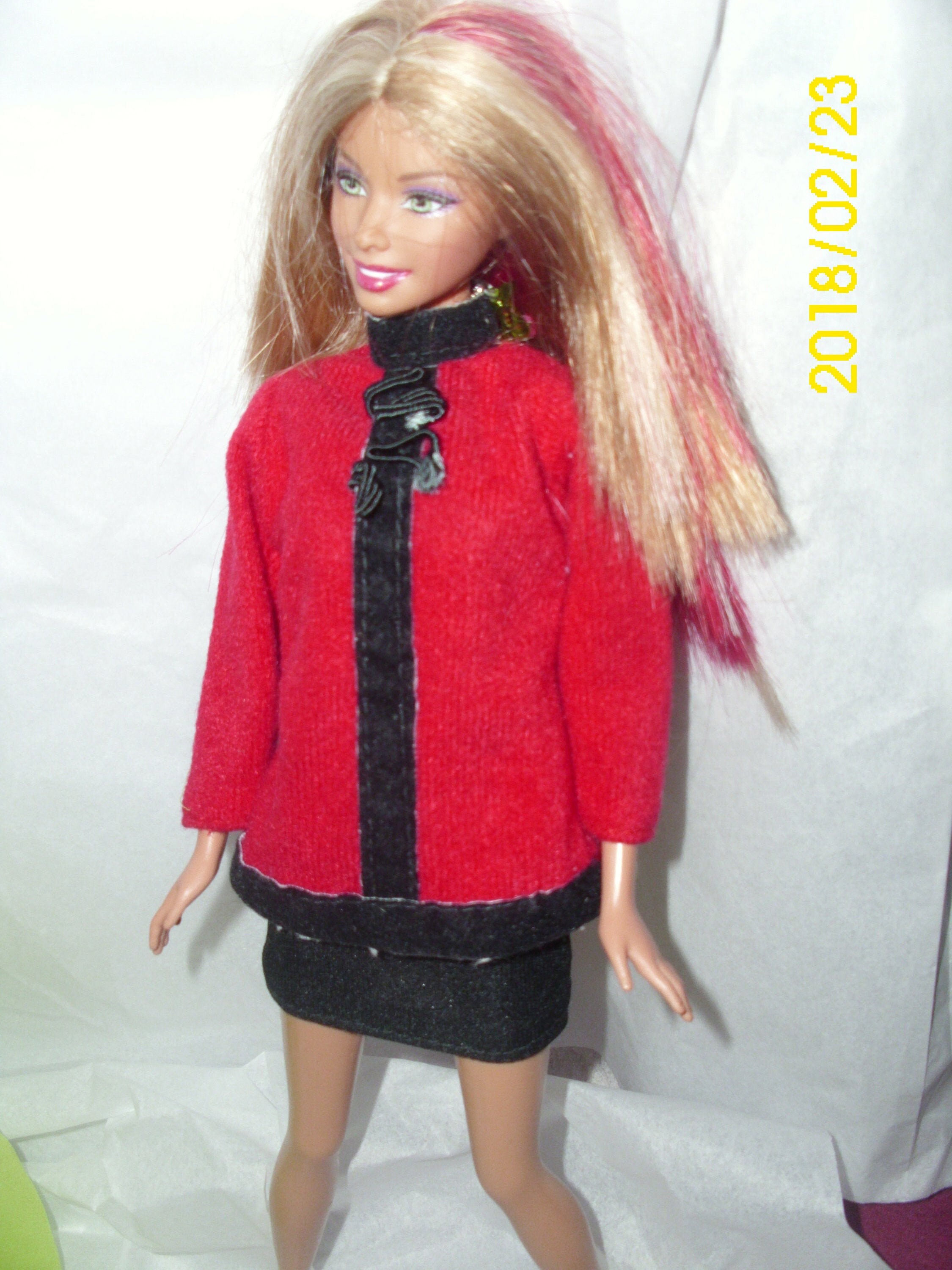 Barbie Black and White Suit Jacket Barbie doll Black Denim Pants Barbie ...