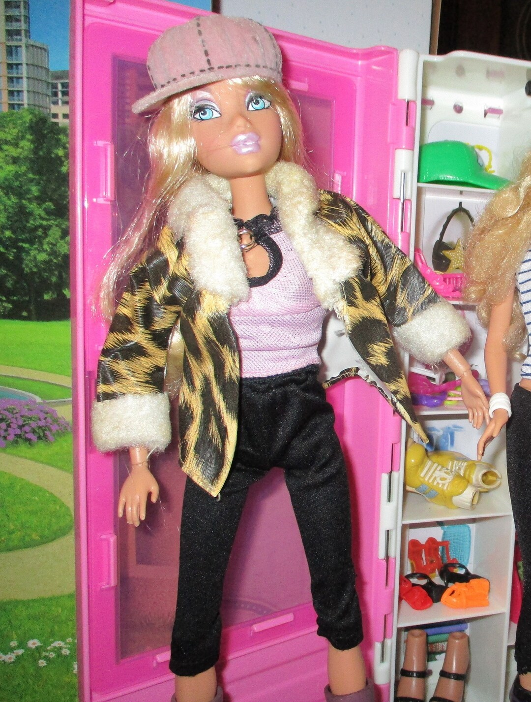 Mattel Barbie My Scene Doll Kennedy in Bebop Hat Animal Print Jacket ...