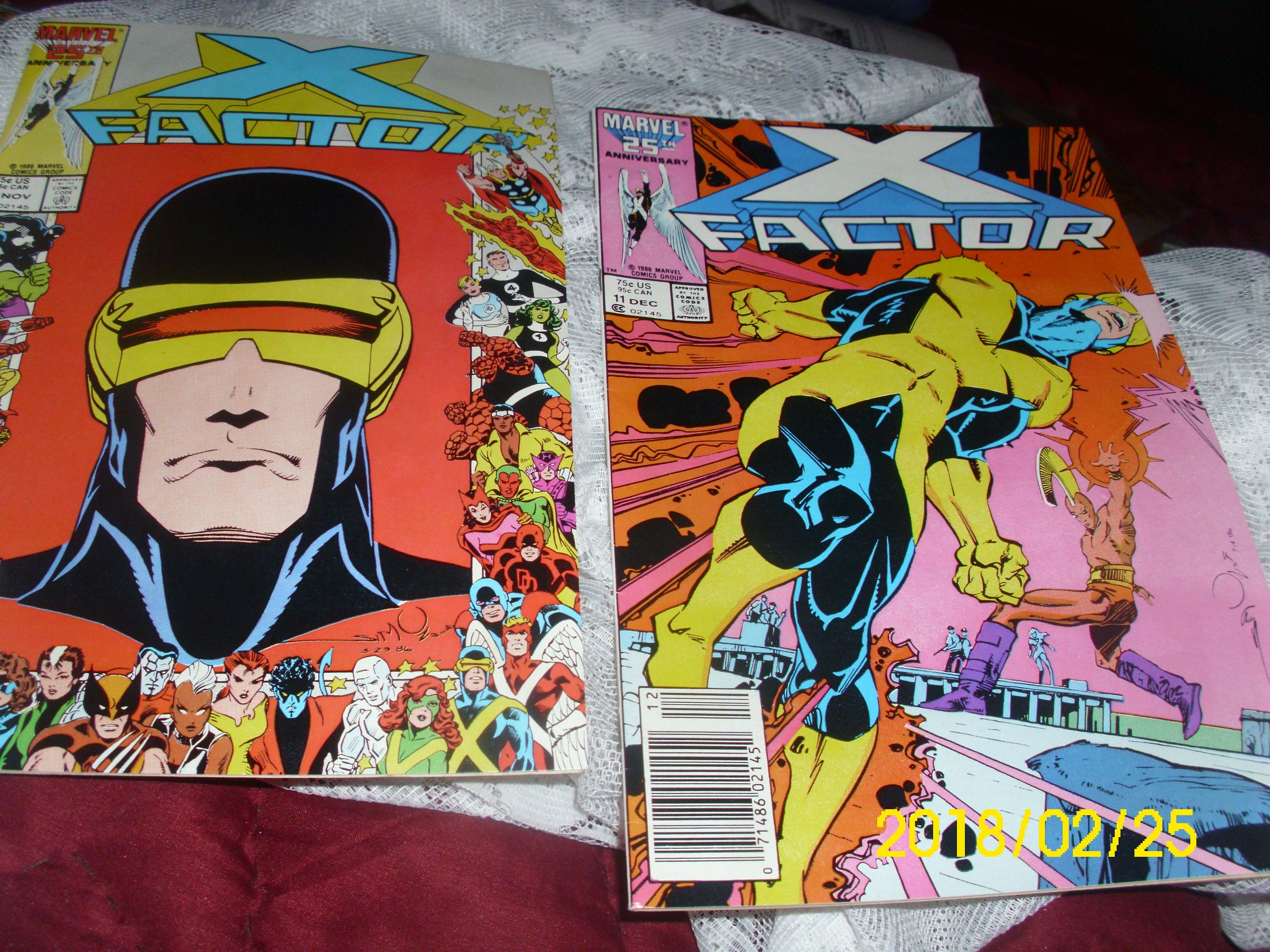 X-Factor Comic Marvel 25th Ann. 1986 Nov. Dec.Vol 1 10-11 | Etsy