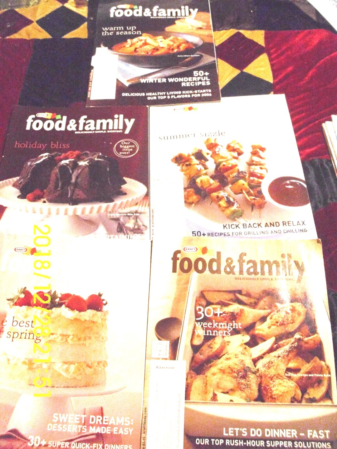 Kraft Magazines FOOD & FAMILY 5 Books Sweet Dreams Kick Back Dinner ...