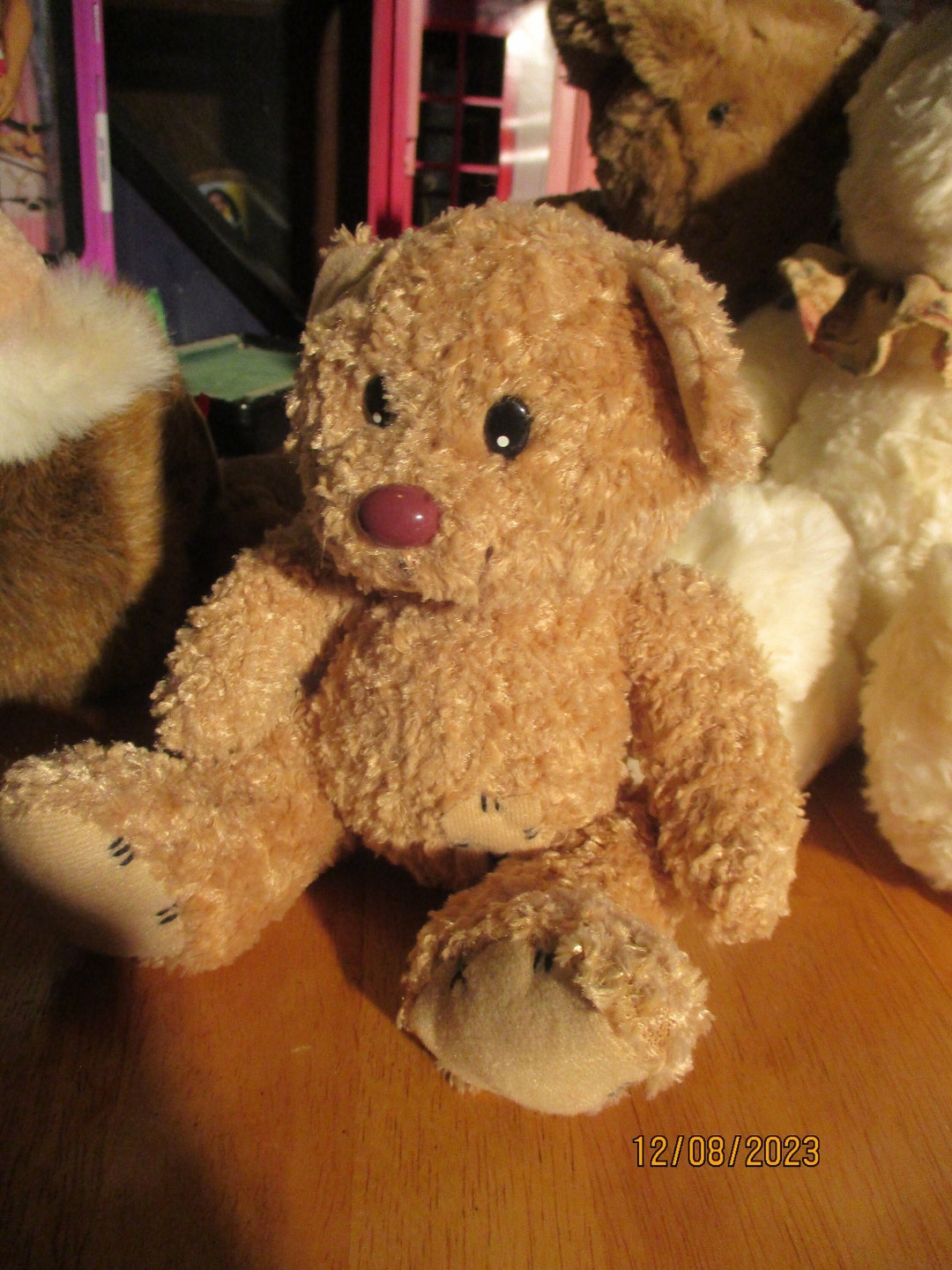 Patches Teddy Bear: Luxe Stitched Plush Toy - Etsy